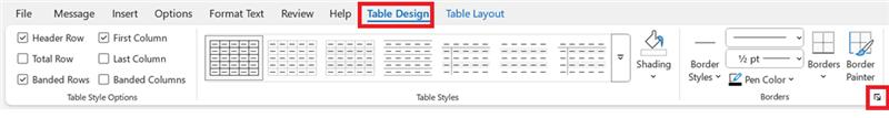 Outlook signature now has borders (table) - Microsoft Q&A