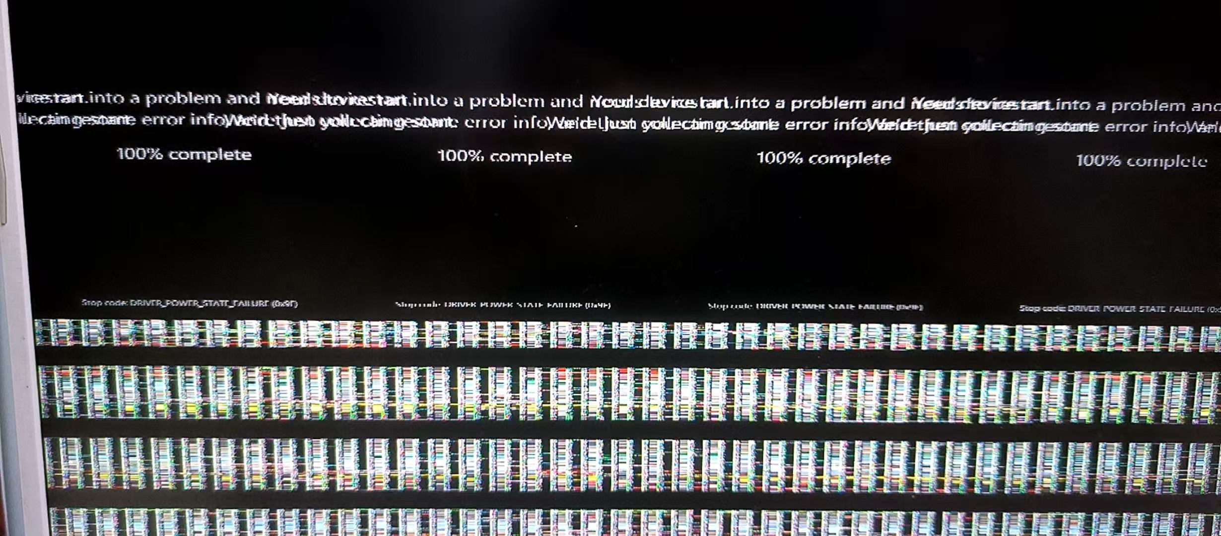 windows11 上蓝屏花屏 - Microsoft Q&A