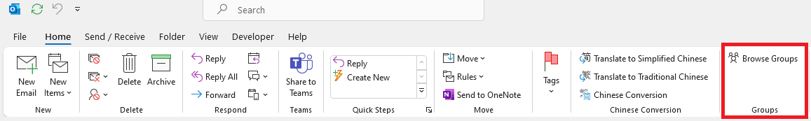 Outlook Mail Group Create Error - Microsoft Q&A