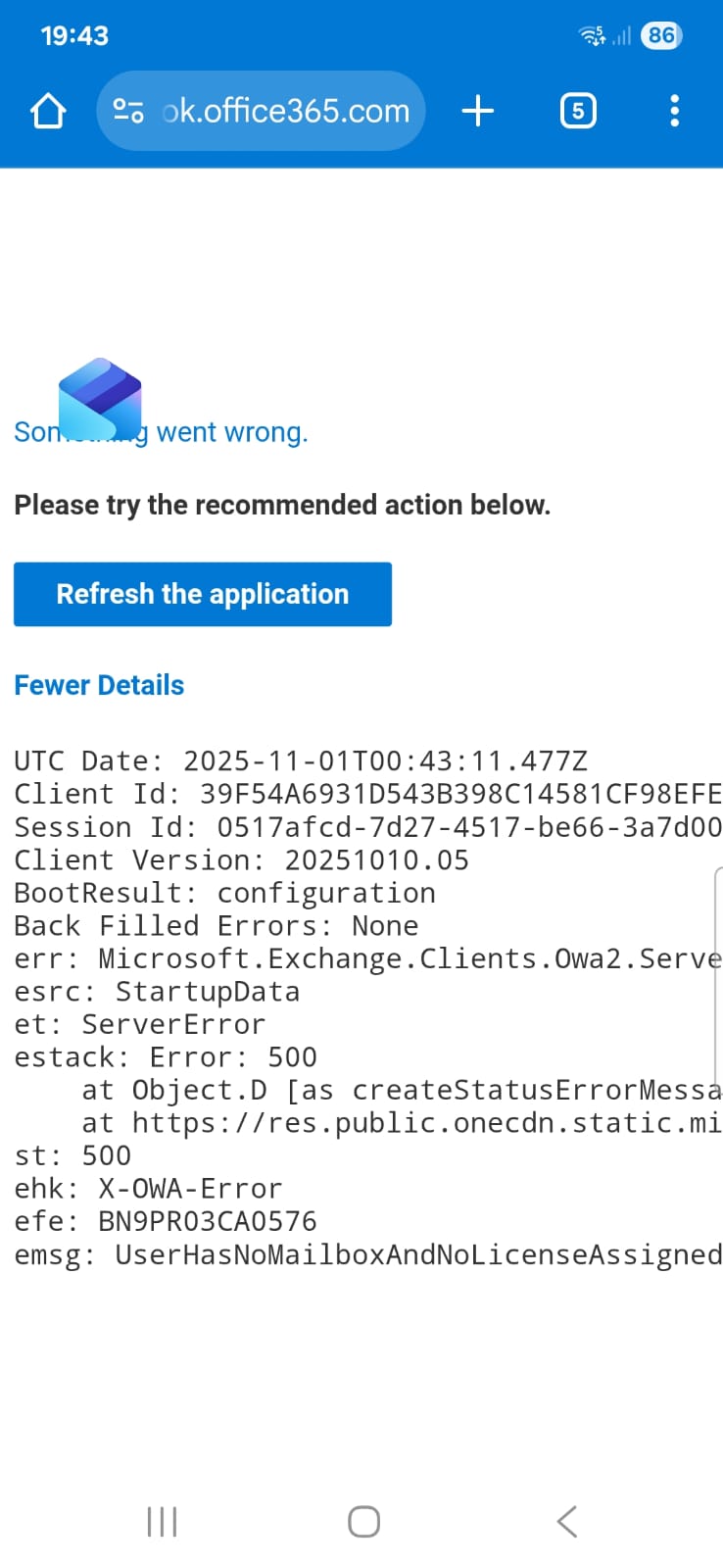 Cómo puedo solucionar error 500? - Microsoft Q&A