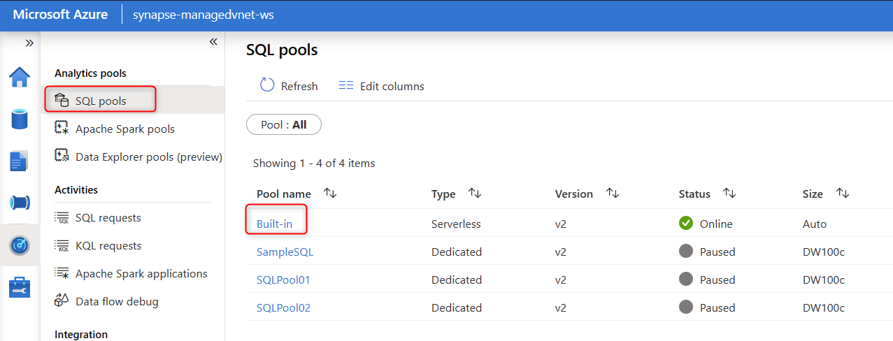 How to get database name from Synapse serverless SQL pool query history - Microsoft Q&A