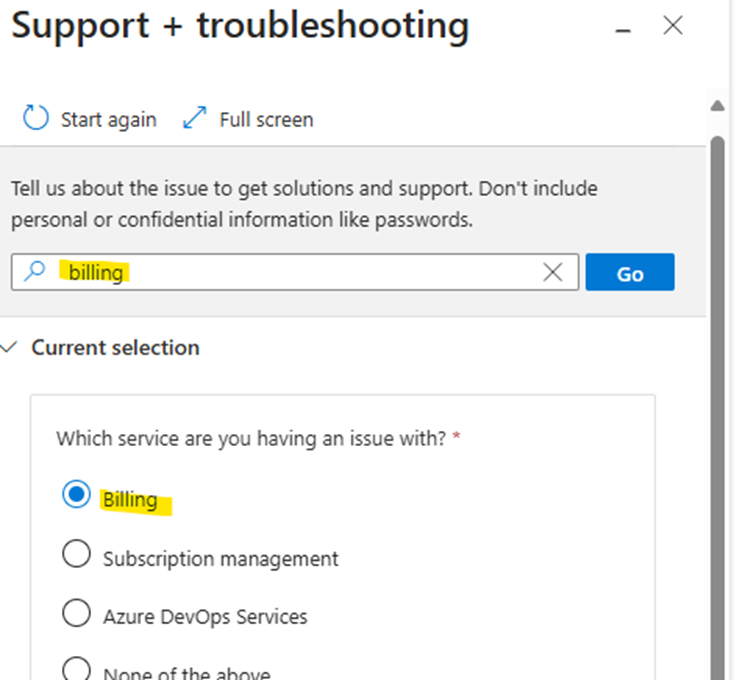 billing using company credit card - Microsoft Q&A