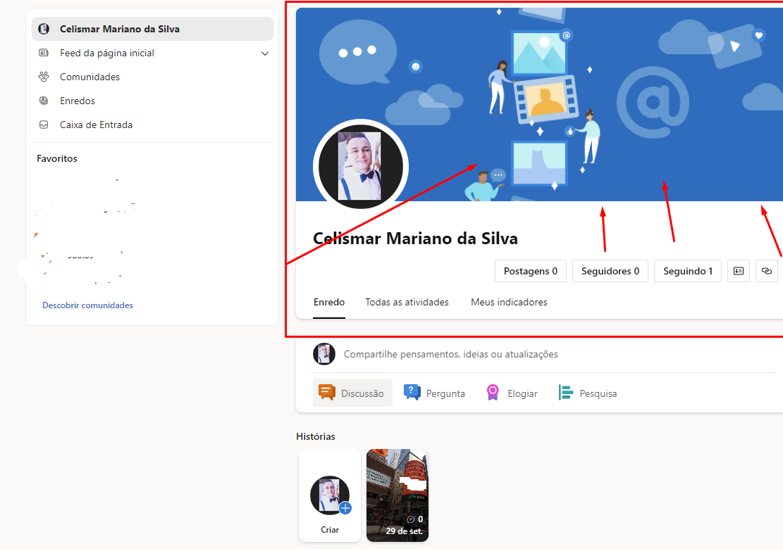 How to Add photo to USER profile cover. - Microsoft Q&A