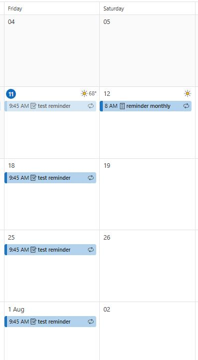 Automatic reminders - Microsoft Q&A