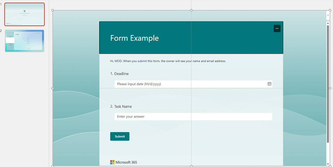 Can live responses from Microsoft Forms be exported to PowerPoint ...