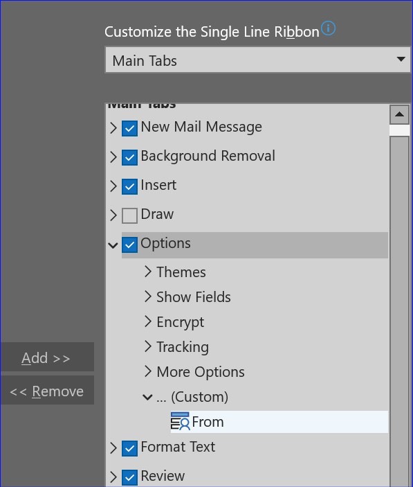How can I permanently hide or remove button 'From' and its line when ...