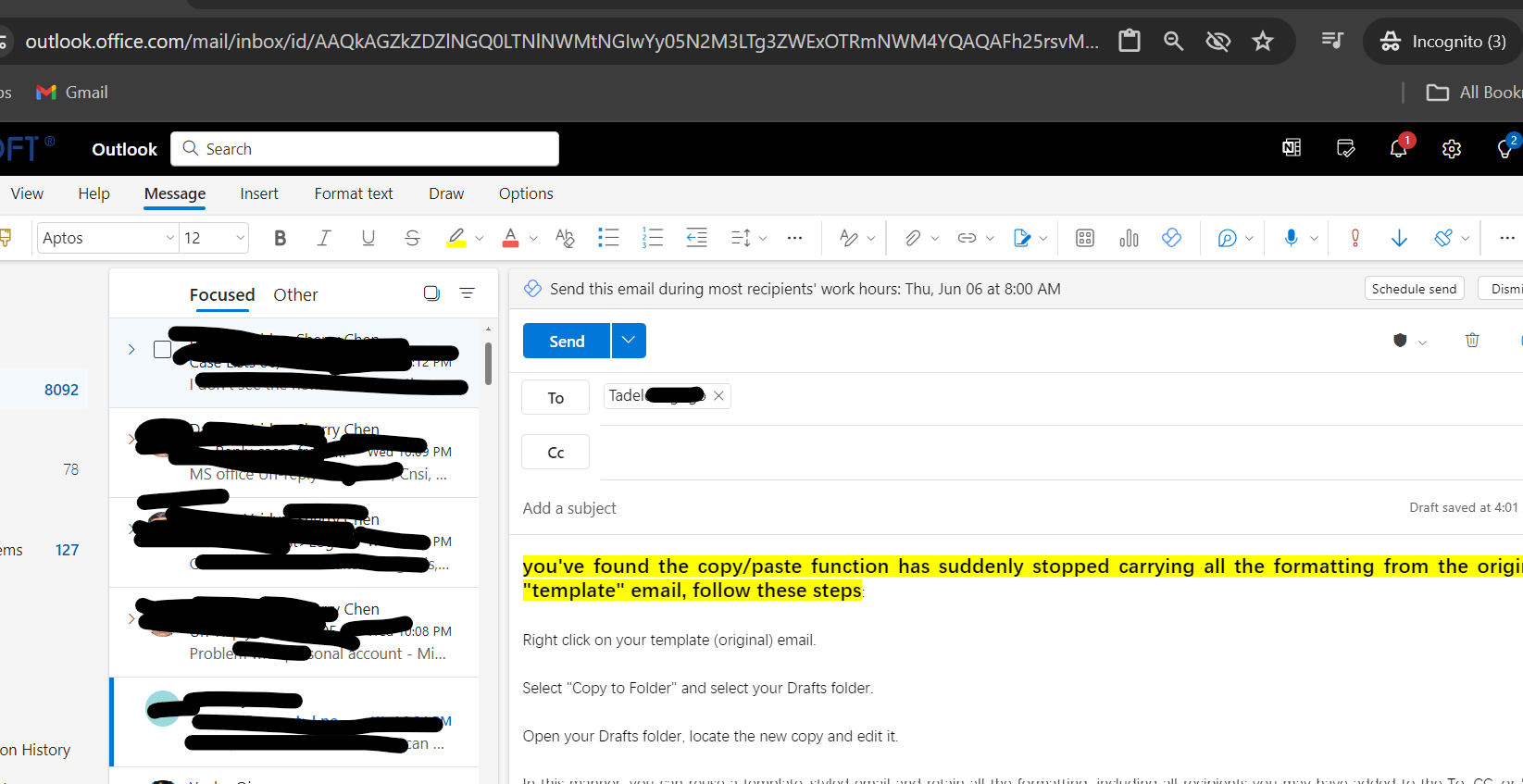 Highlighted words disappear when I paste - Microsoft Q&A