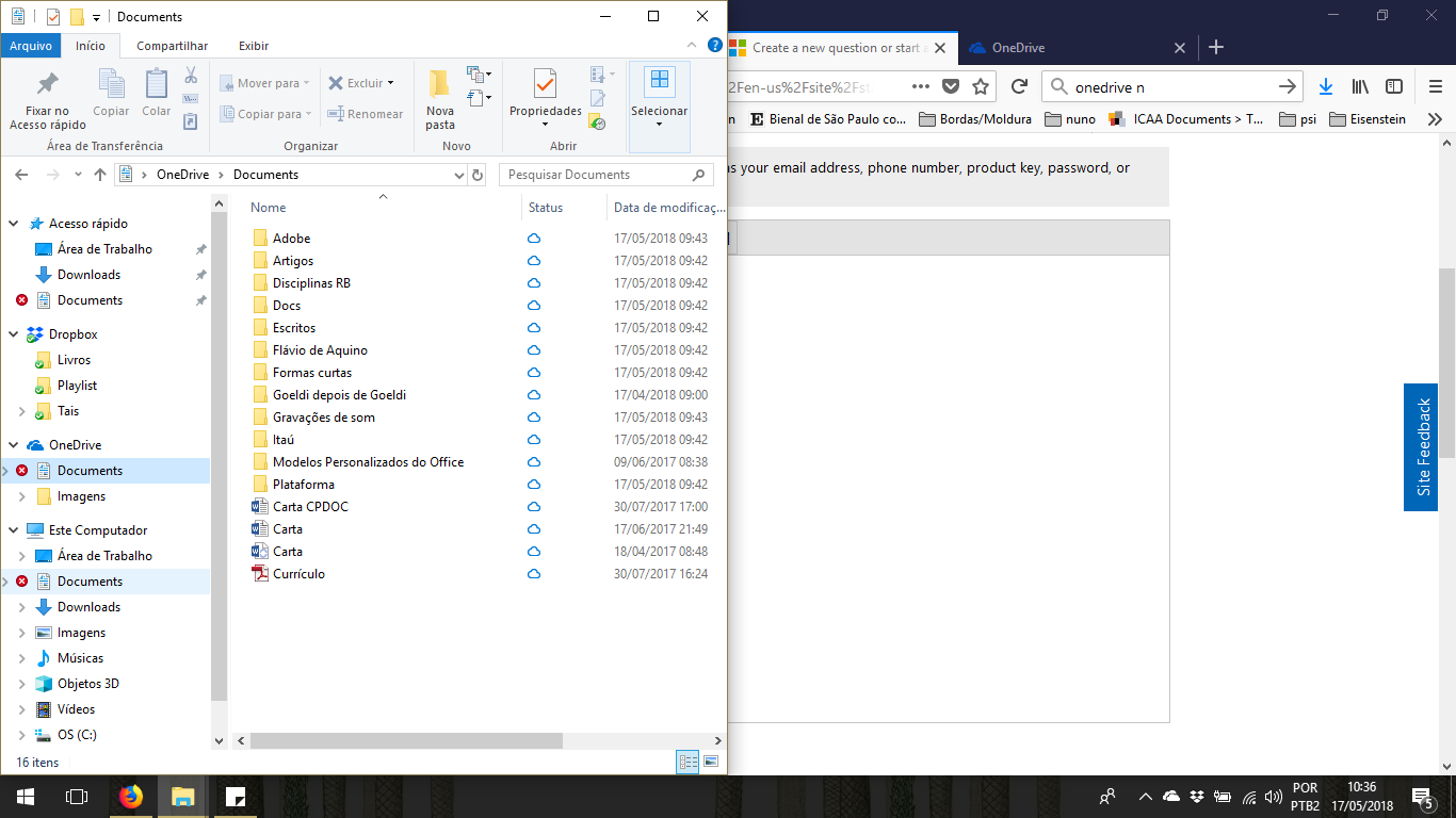 Onedrive: why the folders are marked with a red cross? - Microsoft Q&A