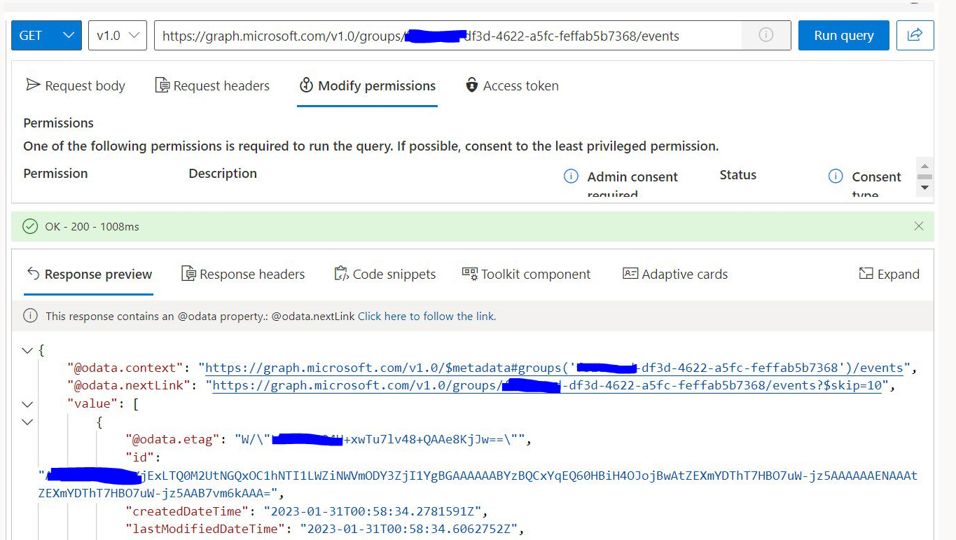 Access Denied To Get Event Details Microsoft Qanda