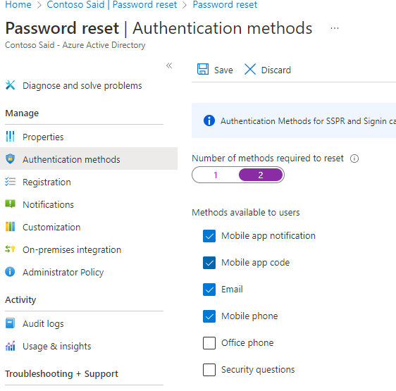Mix Per-User MFA and CA MFA results in only Phone being available for ...