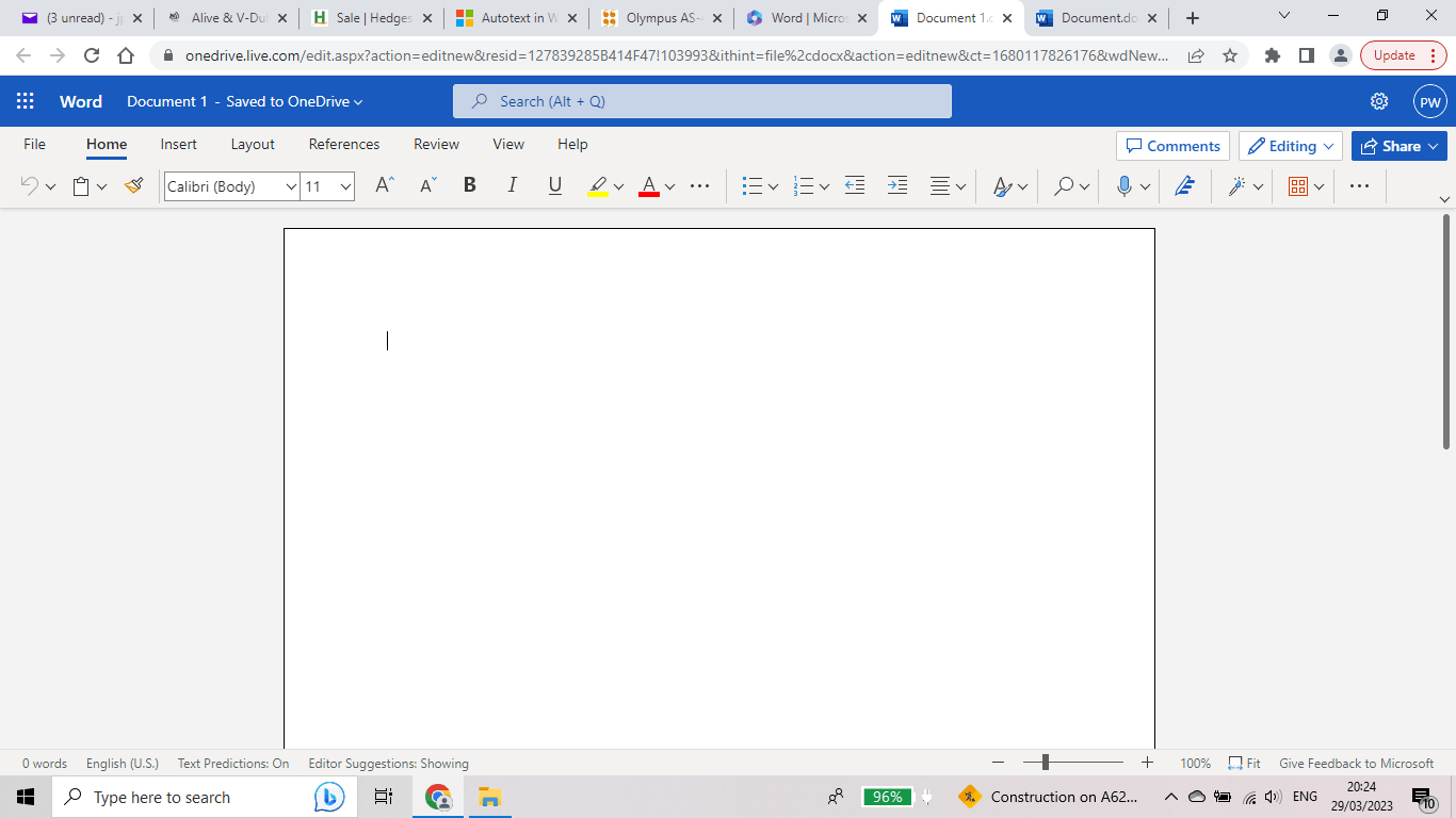 Autotext in Word - Microsoft Q&A