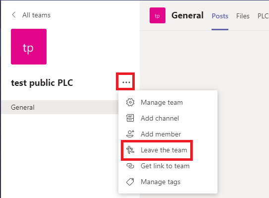 leaving a group in microsoft teams - Microsoft Q&A