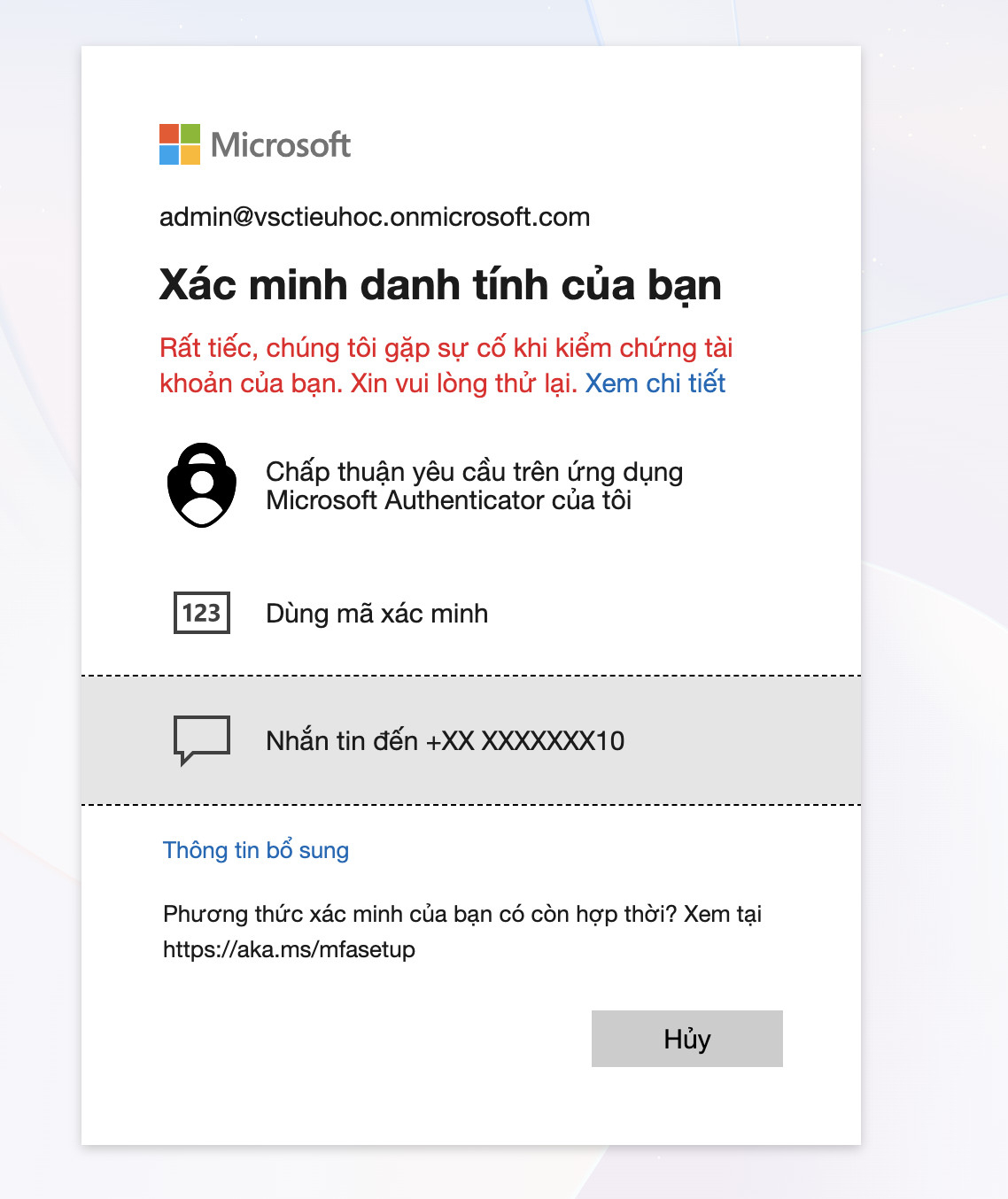 I can't log in to my account because of phone verification - Microsoft Q&A