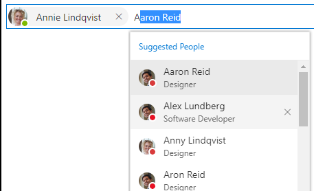 How can I make dynamic search in input like user picker in adaptive ...