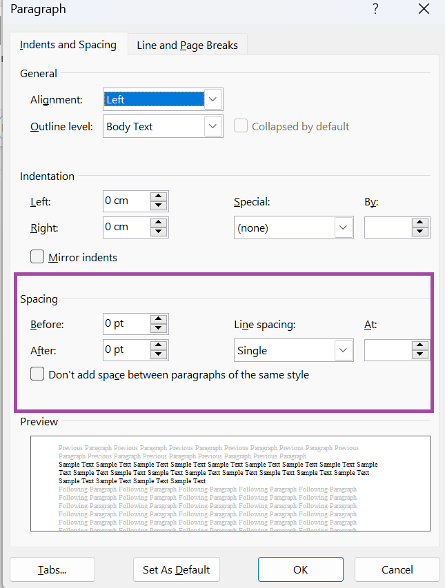 Spacing Between Table Captions and their Tables - Microsoft Q&A