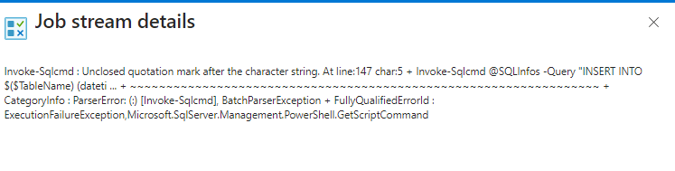 Unclosed quotation mark after the character string. - Microsoft Q&A Unclosed quotation mark after the character string. - Microsoft Q&A