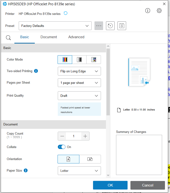 Windows Printer Properties Dialog Box - Microsoft Q&A