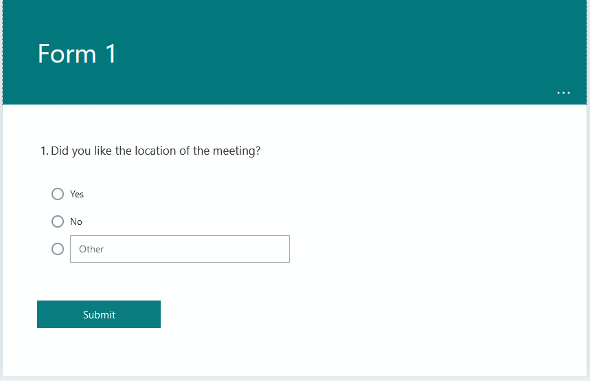 How to create a simple multiple choice question in Forms? - Microsoft Q&A