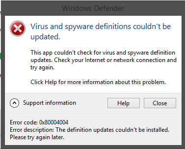 Error Code 0x80004004 - Microsoft Q&A
