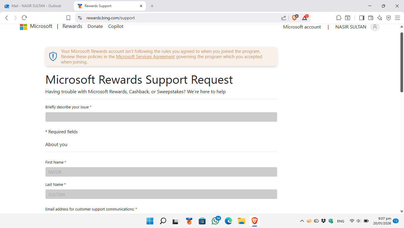 My microsoft reward account got suspended How to fix it - Microsoft Q&A
