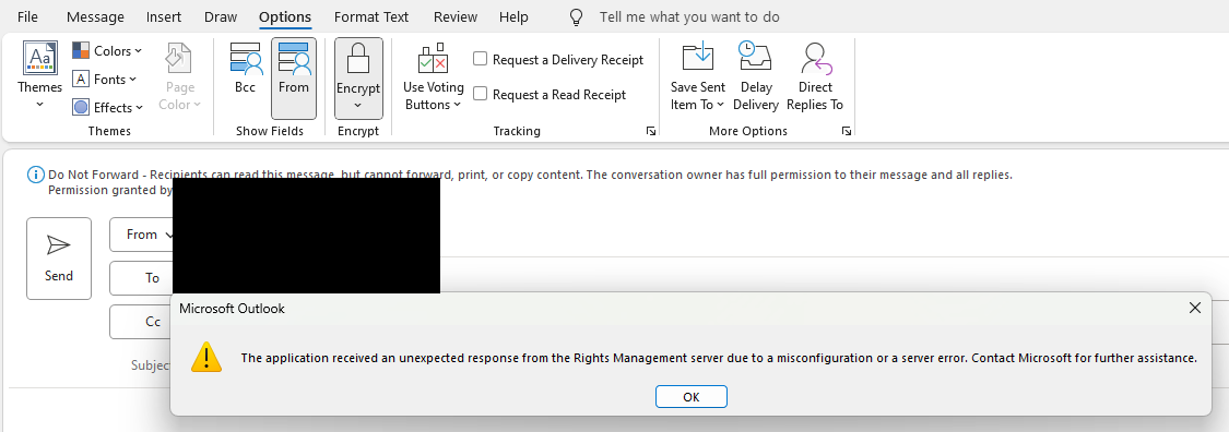 Outlook 365 Message Encryption not working for some Exchange 2019 on ...