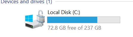 Disk space problem - Microsoft Q&A