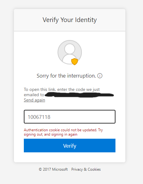 How to fix missing authentication cookie in a shared Excel file - Microsoft Q&A