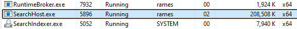 SearchHost.exe using too much ram for a simple search - Microsoft Q&A