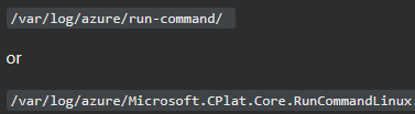 Location of the #.status log file on Linux for Invoke-AzVMRunCommand - Microsoft Q&A