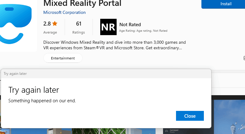 Mixed Reality Portal stuck on pending - Microsoft Q&A