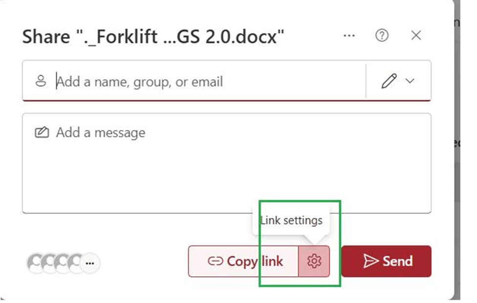 Sharepoint List Default Sharing Options - Microsoft Q&A