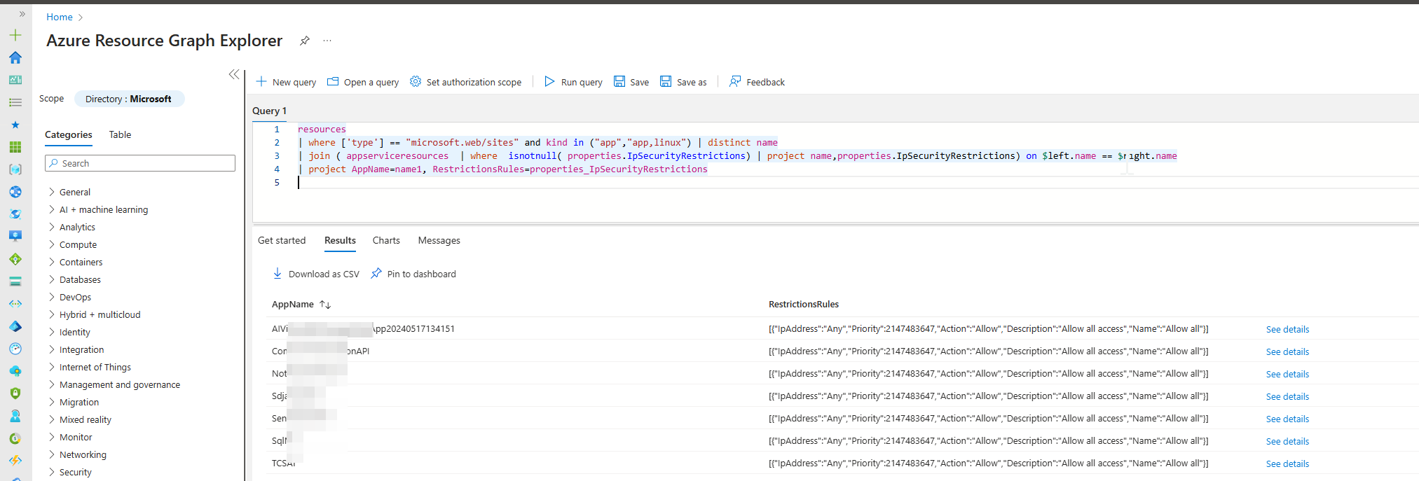 App Services / Access Restrictions - ipSecurityRestrictions - Microsoft Q&A