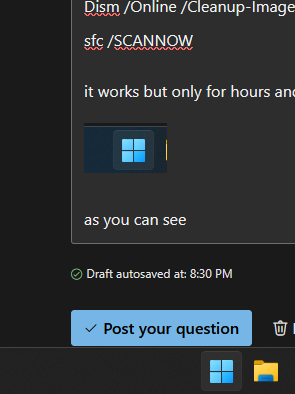 Windows Start menu not working - Microsoft Q&A
