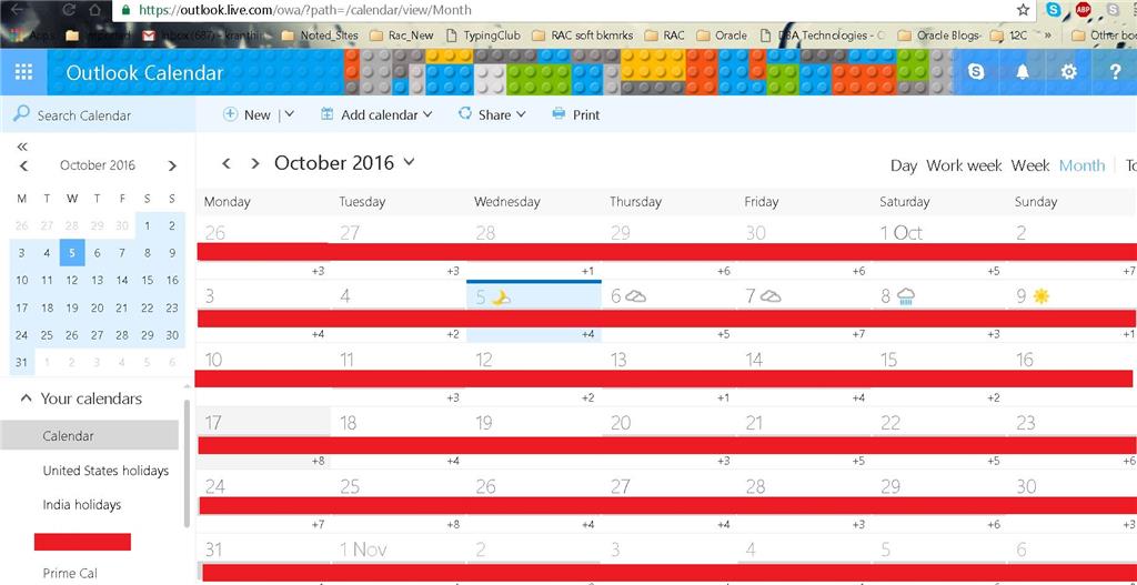 How to delete the all Events in Calendar at once and How to switch to default Calendars ...