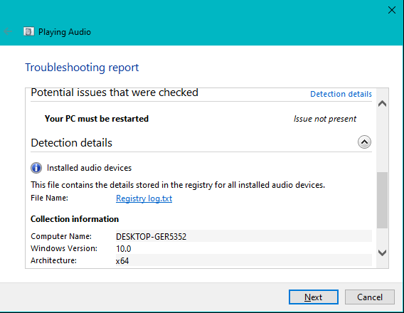 Audio Output Device - Microsoft Q&A