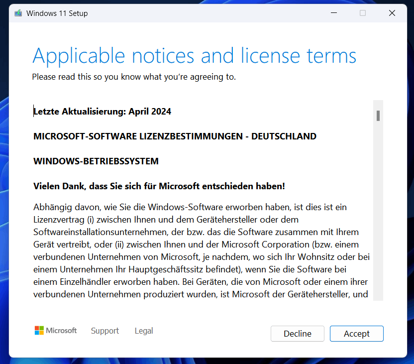 Change the windows installation language settings - Microsoft Q&A