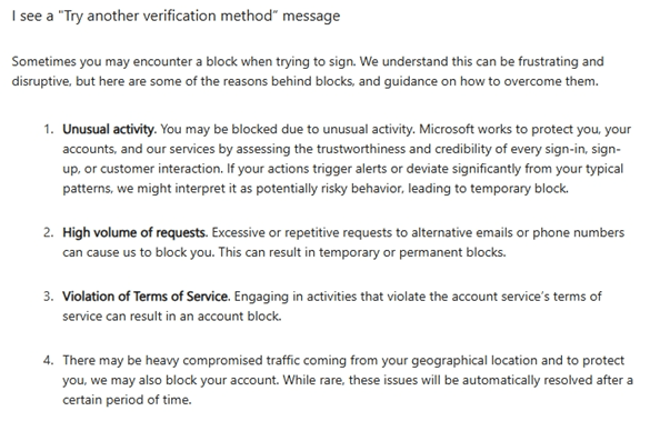 my account is blocked - Microsoft Q&A