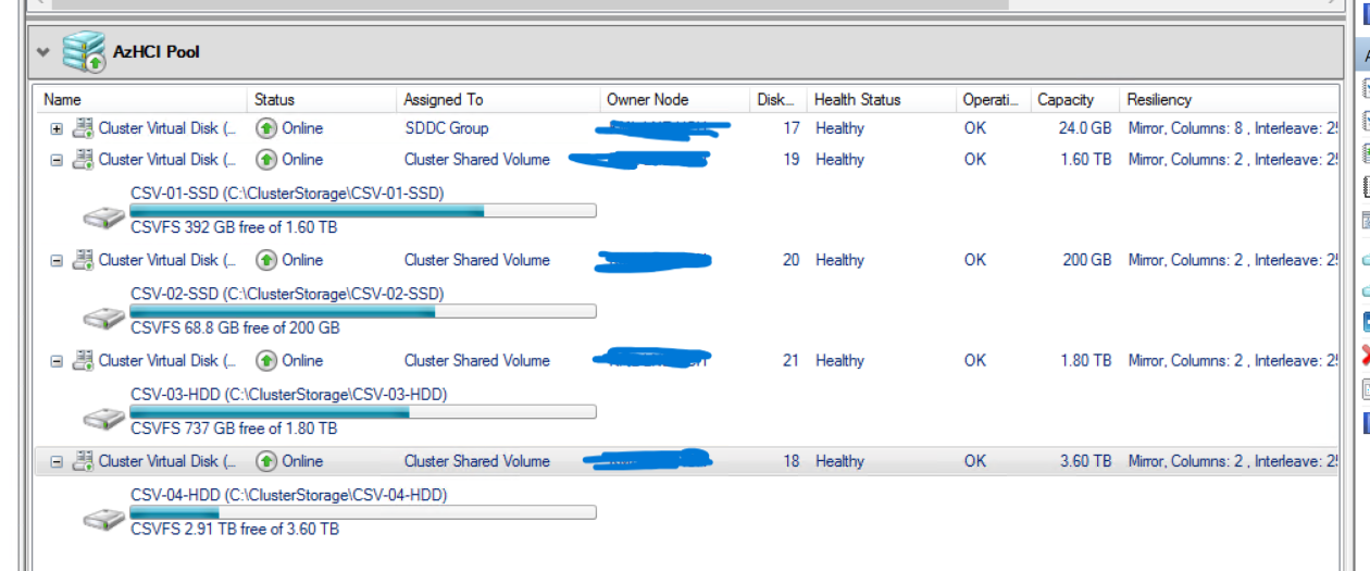 HCI Cluster Storage Pool near capacity - Microsoft Q&A