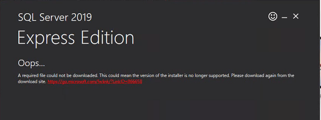 Microsoft SQL Server 2019 Express Edition failing to install ...