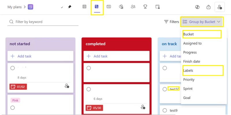 Summary tasks do not filter in MS planner - Microsoft Q&A