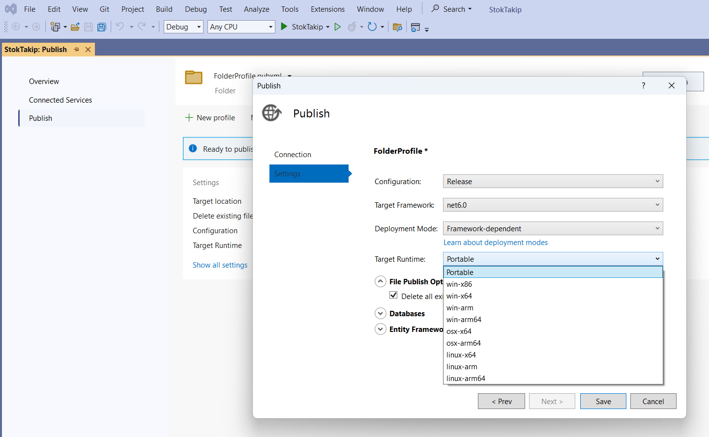 Publish process does not write to target path - Microsoft Q&A