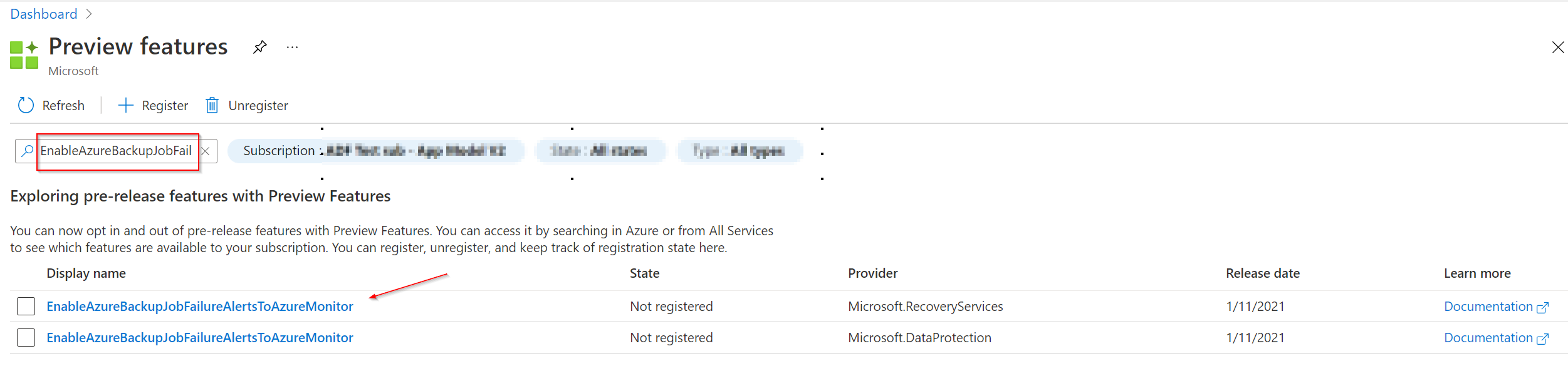 How to configure alerts in backup success or failure for backup vault ...