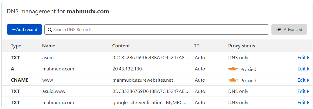 Cant Create App Service Managed Certificates While Cname And A Record Exists Microsoft Qanda
