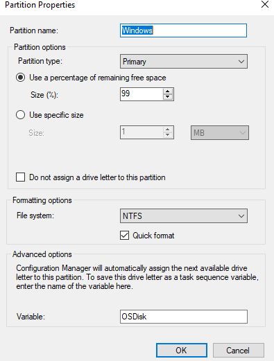 Install Windows 10 on a smaller NVMe Disk (changes in SCCM Task ...