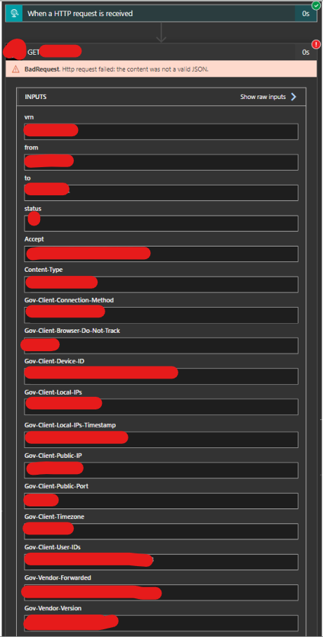 Customer Connector Returning Response: BadRequest. Http request failed ... Customer Connector Returning Response: BadRequest. Http request failed ...