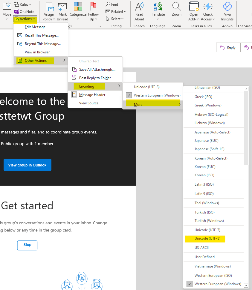 Why is email all garbled? - Microsoft Q&A
