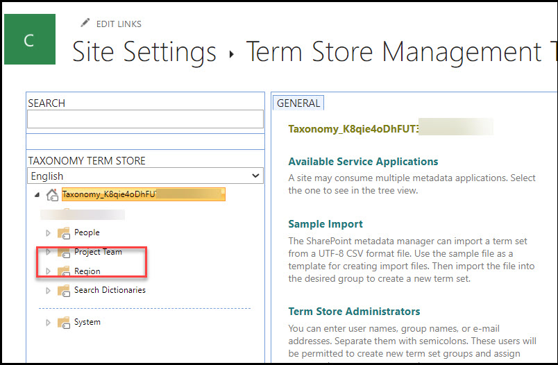 SharePoint Online Metadata for a site collection - Microsoft Q&A