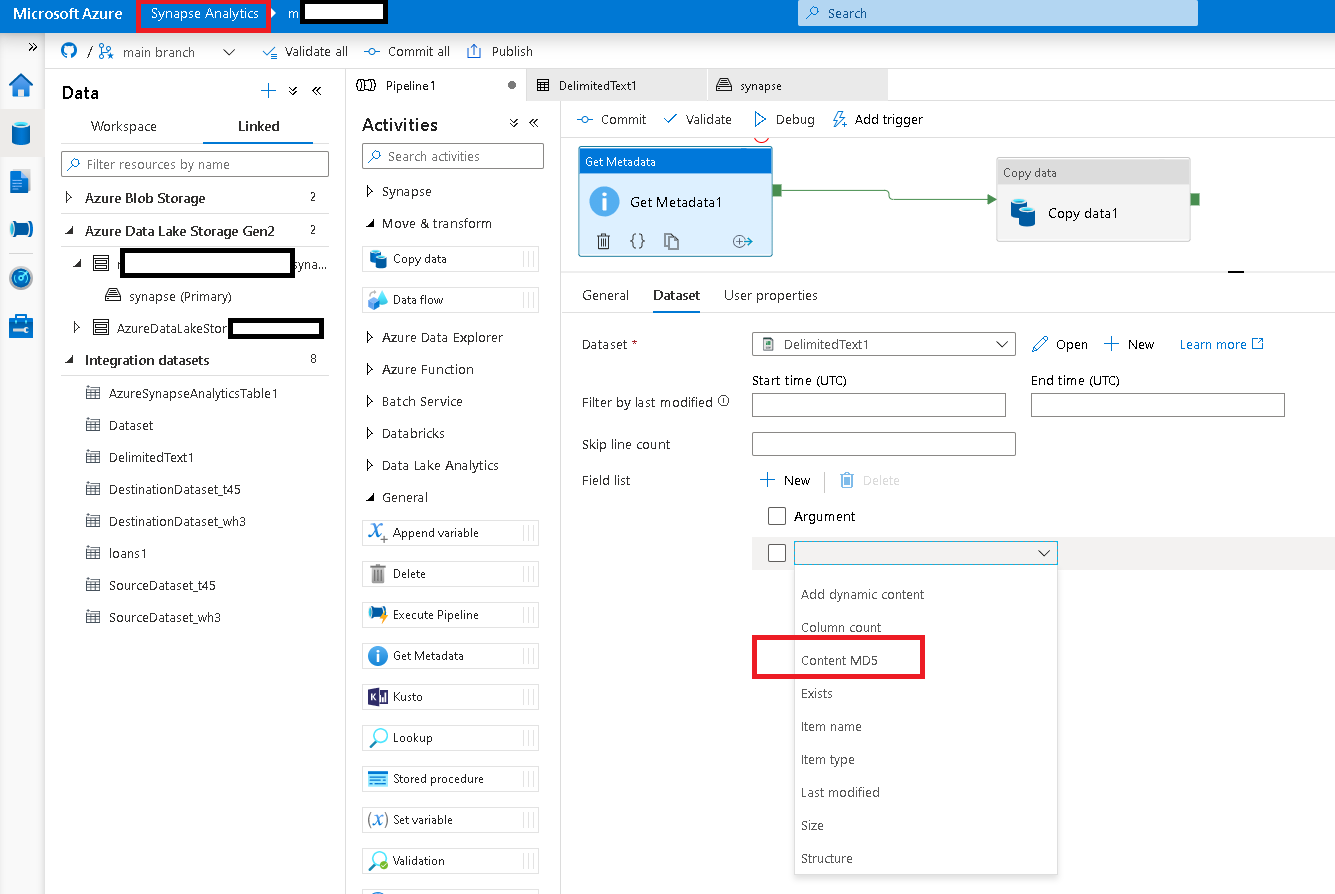 Azure Synapse Analytics - contentMD5 - Microsoft Q&A