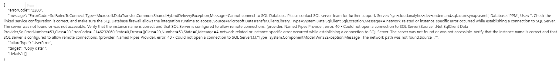Copy Data From View In Serverless Sql Pool Into Adl Via Copy Data Pipeline Microsoft Qanda