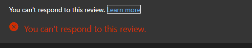 How to see previous responses to an app's user review? - Microsoft Q&A